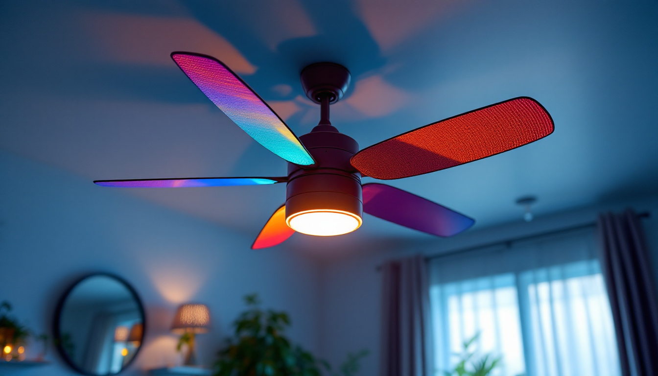 Colorful Ceiling Fan: Lighting Explained - PacLights