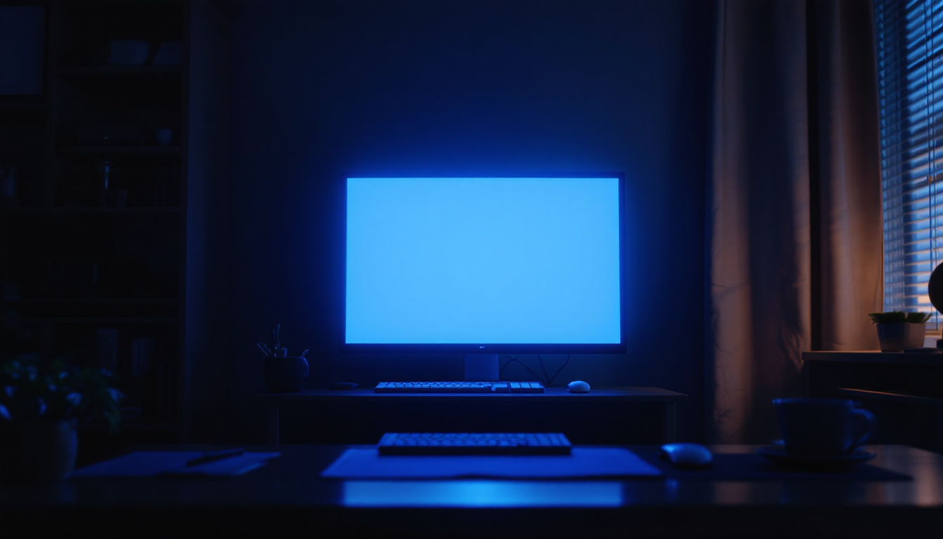 White Computer Screen At Night: Lighting Explained - PacLights