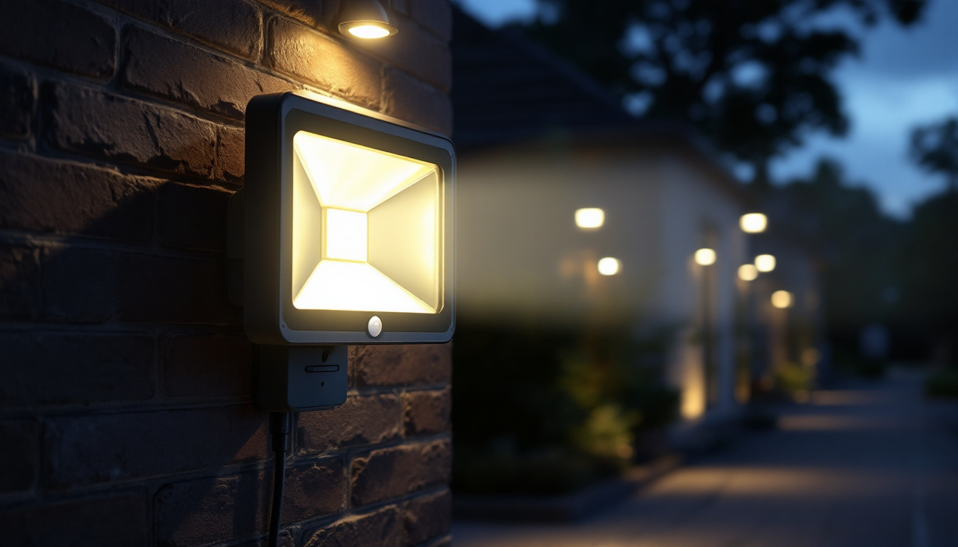 Electric Hard Wired Motion Sensing Flood Light Fixtures: Lighting ...