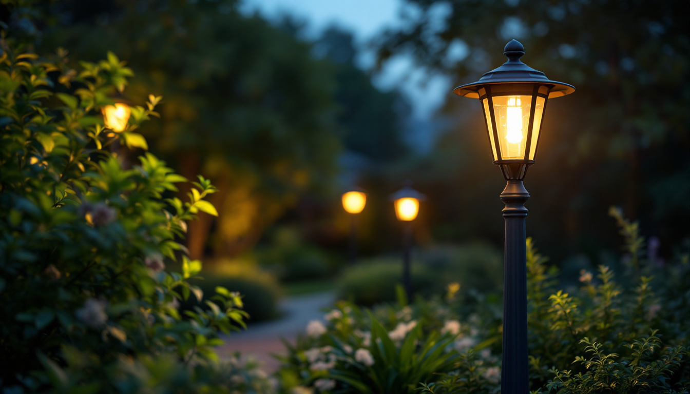 Garden Lamp Post: Connection to Lighting Controls - PacLights