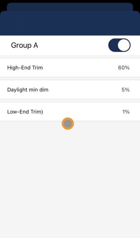 Networked Lighting Control -Adjusting Trim Setting - PacLights