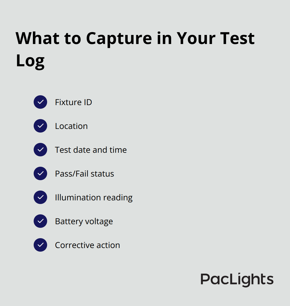 Emergency Lighting Maintenance Checklist - PacLights