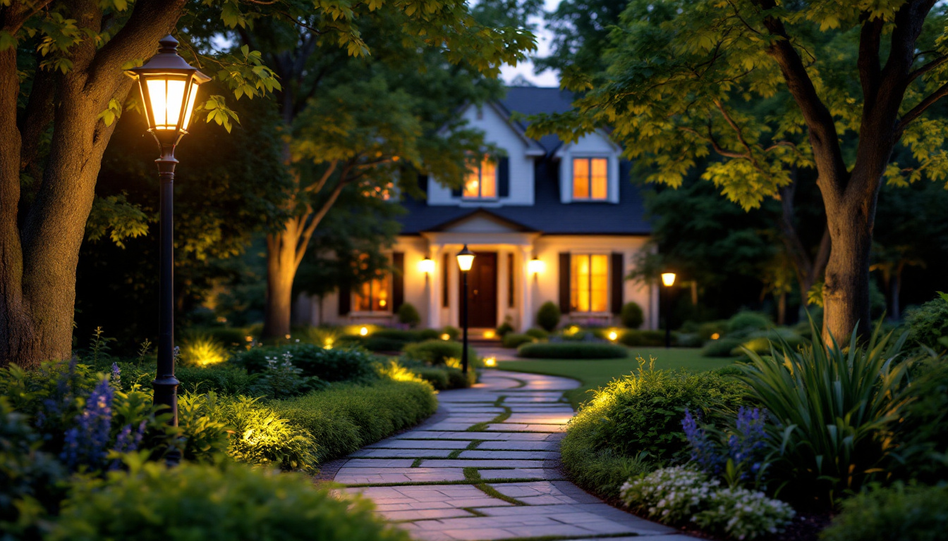 Walls And Lamp Posts Residential Landscaping Brighten Up Your Outdoors